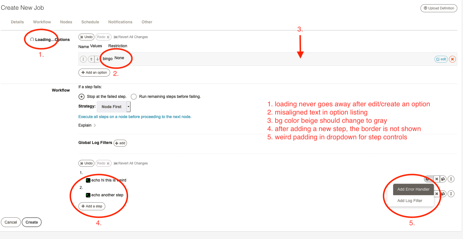 Gui Job Workflow Editor Has Visual Problems · Issue 5006 · Rundeckrundeck · Github