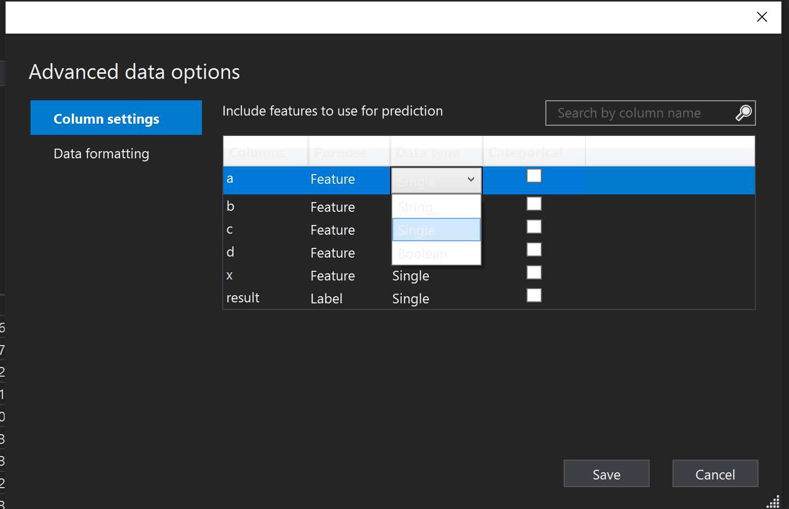 Advanced Data Options graphics issue with dark theme · Issue #1338 ...