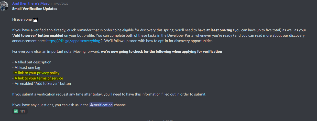 💡 Bot ToS and Privacy Policy · Issue #40 · MarcusOtter/discord-needle · GitHub