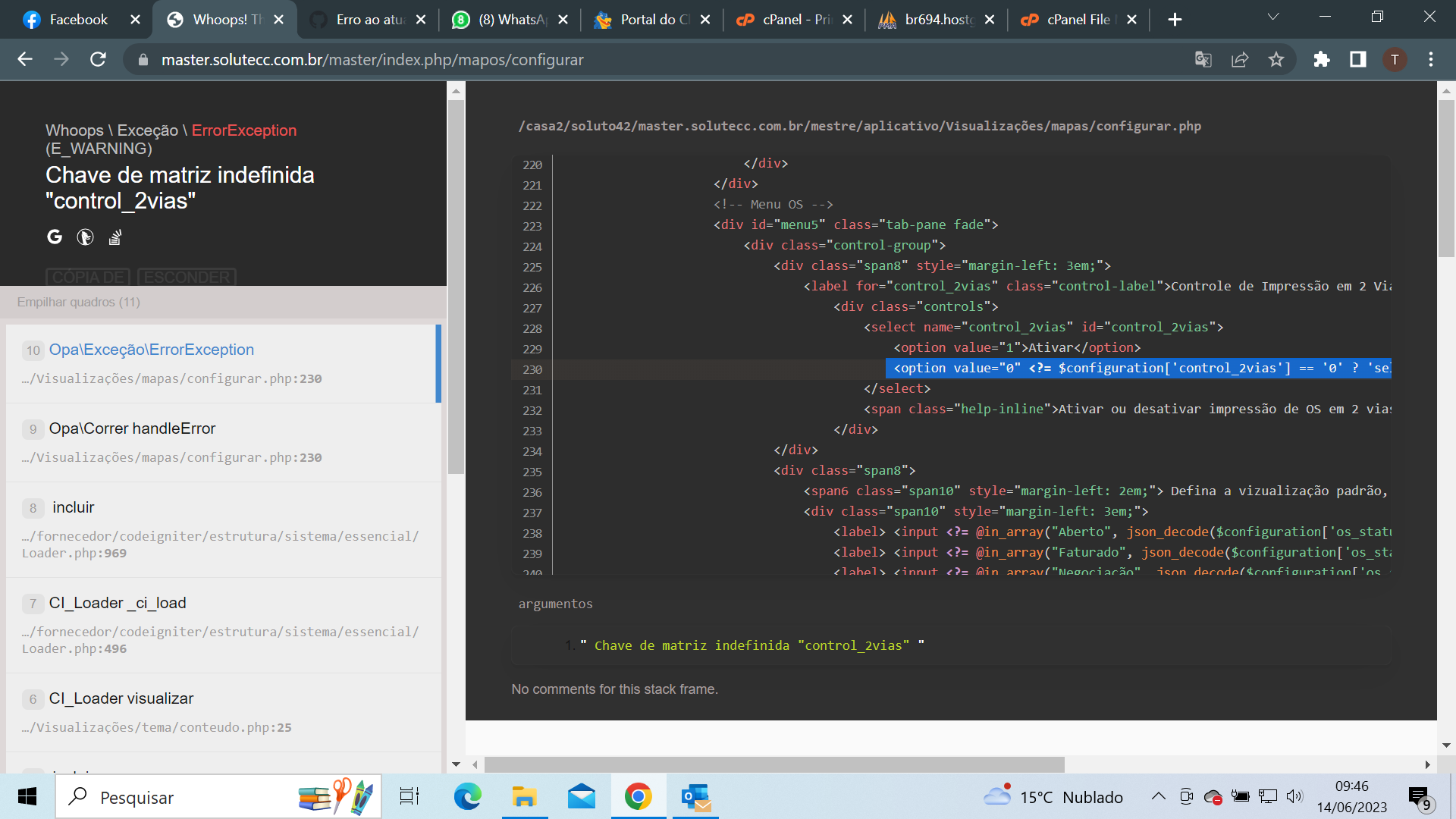 Erro ao atualizar pelo sistema - Hospedagem hostgator · Issue #2147 · RamonSilva20/mapos · GitHub