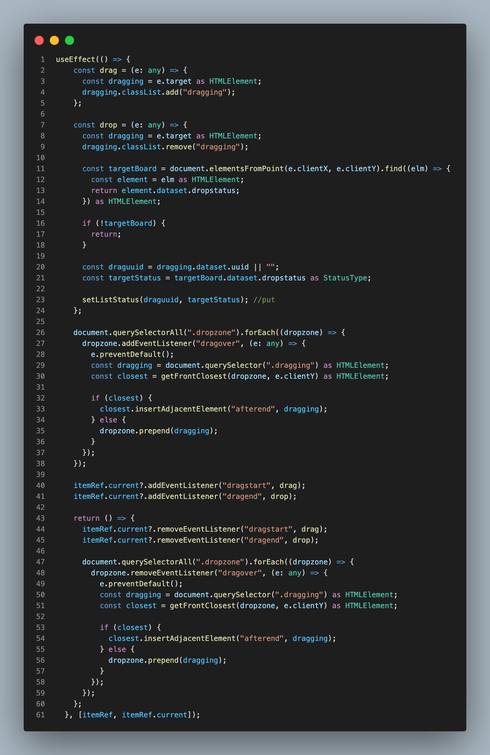 GitHub - aptakqmf12/pure_dnd: js의 이벤트리스너를 사용한 Next.js기반의 drag&drop KanbanBoard