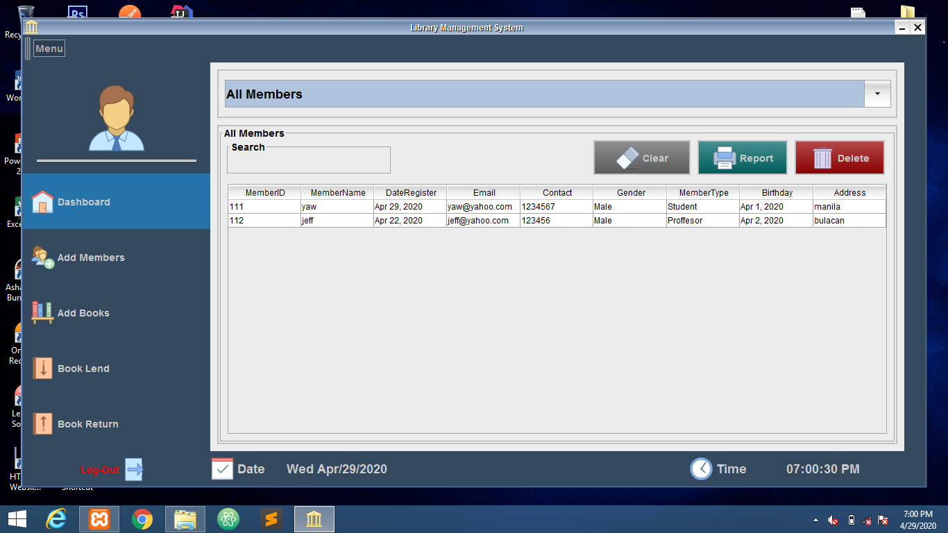 GitHub - johnray10/Library-System: Library System (Java+CRUD)