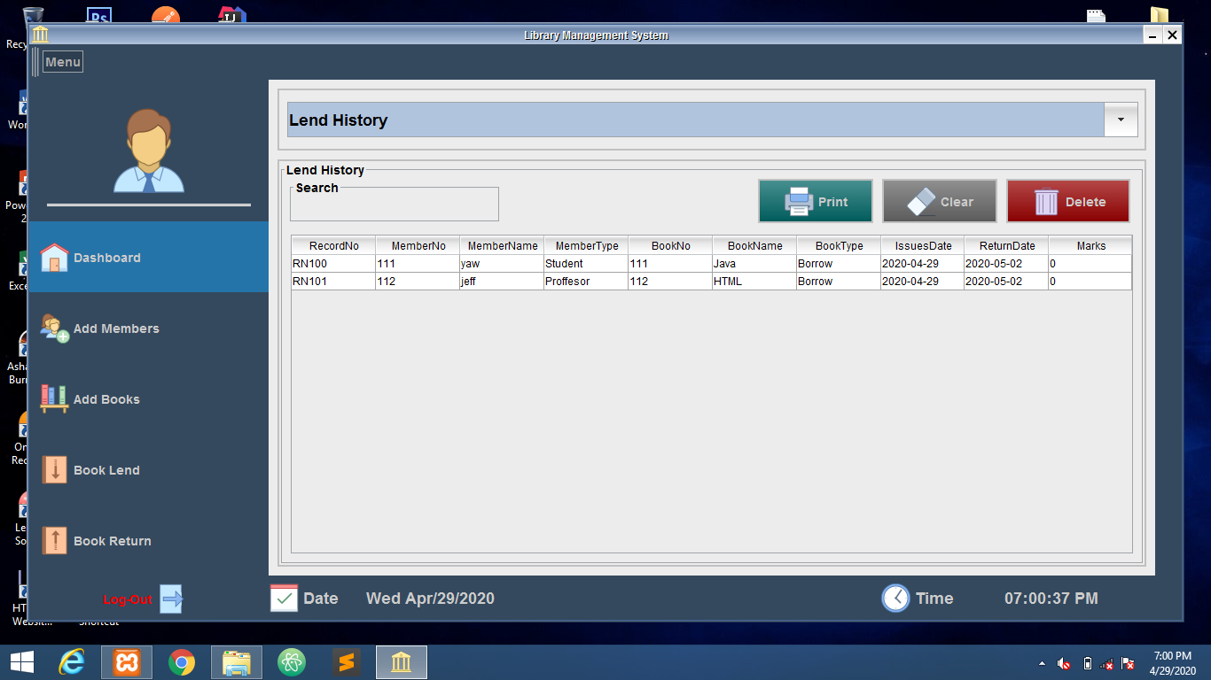 GitHub - johnray10/Library-System: Library System (Java+CRUD)