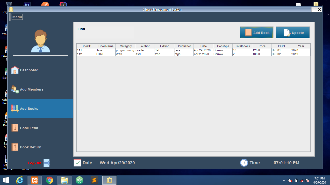 GitHub - johnray10/Library-System: Library System (Java+CRUD)