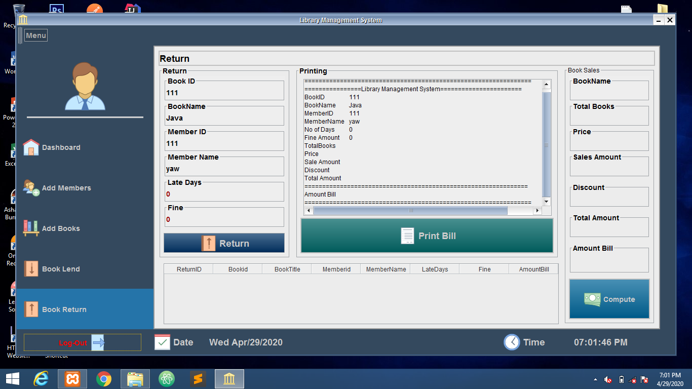GitHub - johnray10/Library-System: Library System (Java+CRUD)