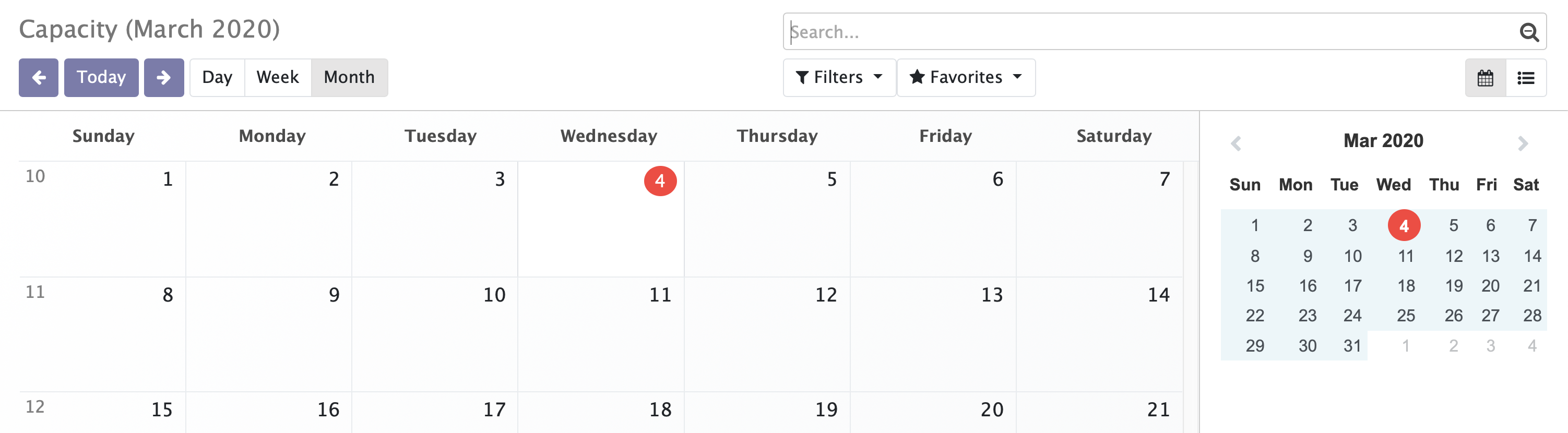 new record is shown in calendar view when switching different views ... new record is shown in calendar view when switching different views ...