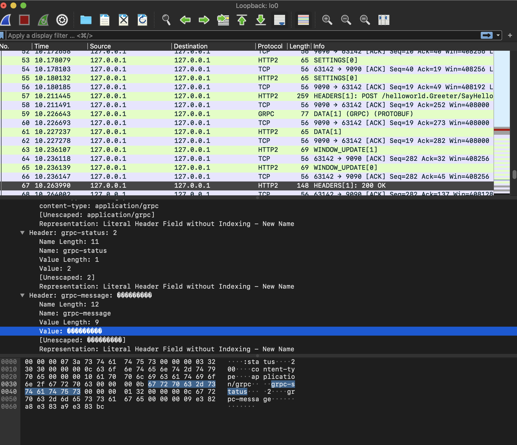 Grpc Error Message With Non Ascii Utf 8 Characters Are Not Encoded On 2339