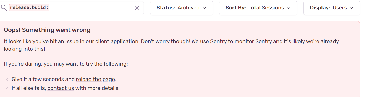 Release Error In The Latest Version Of Sentry · Issue 2391 · Getsentry 
