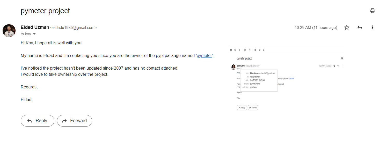 PEP 541 Request: pymeter · Issue #2260 · pypi/support · GitHub