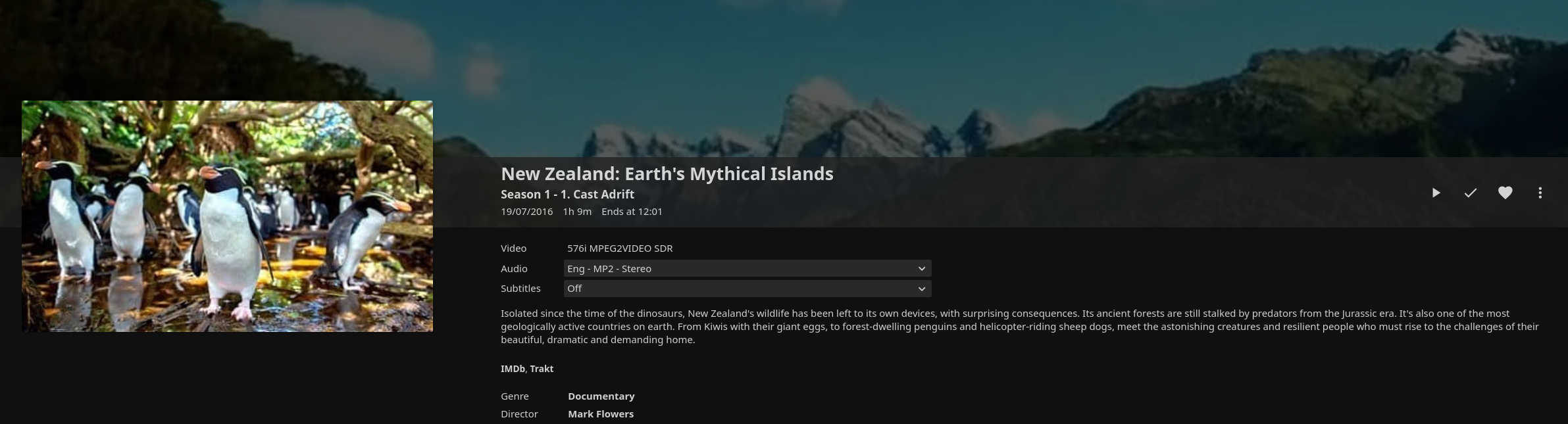 Media Player defaults to 0 Ch audio in library view and fails, but uses ...