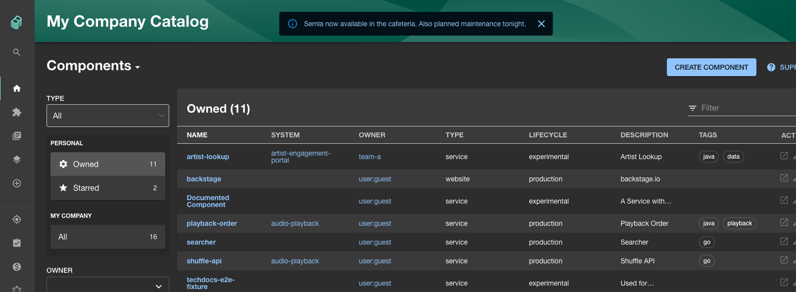[RFC] Backstage notification API (frontend) · Issue #10652 · backstage/backstage · GitHub