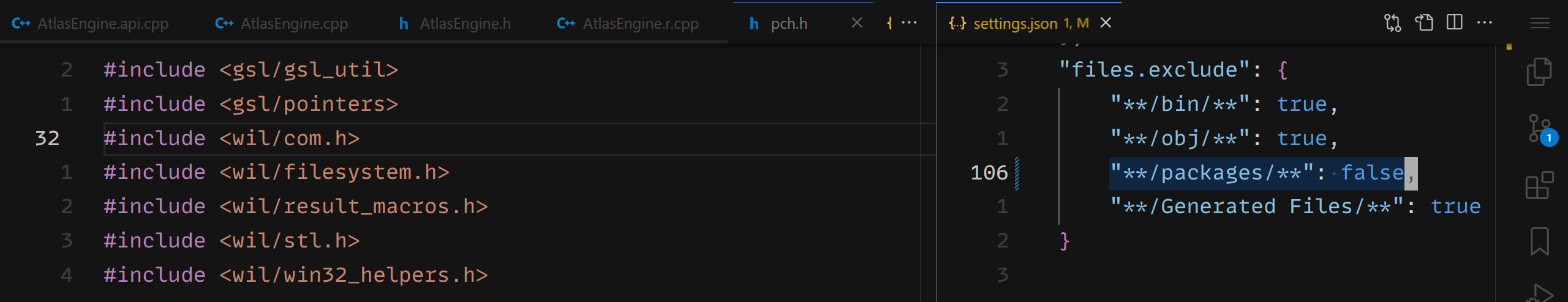 [Building] settings.json also hides packages from intellisense's includePath · Issue #15578 ...