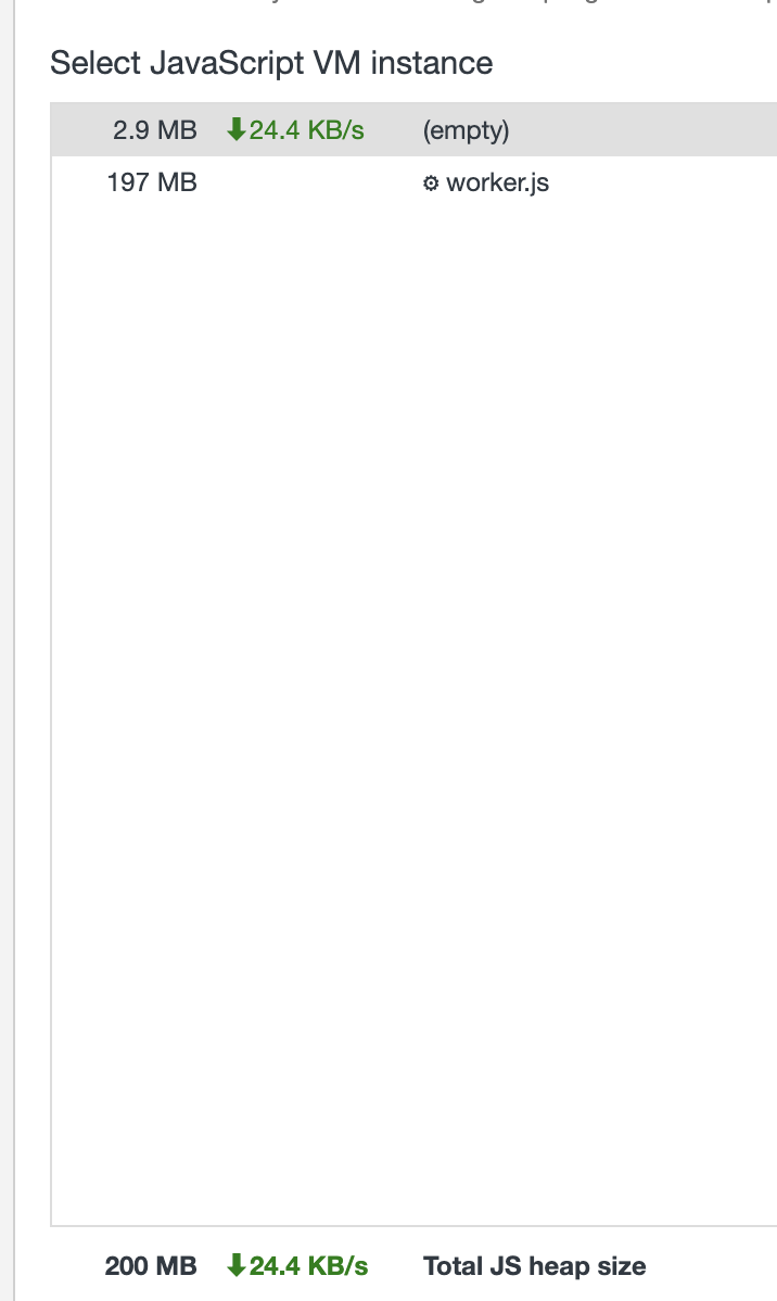 Web Worker Memory Is Not Released When Webworker Is Terminated · Issue 24965 · Electron