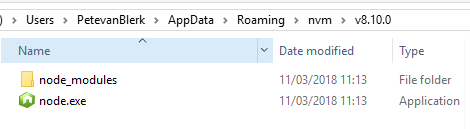 node downloads without npm for example i put node -v i get 8.9.3 but ...