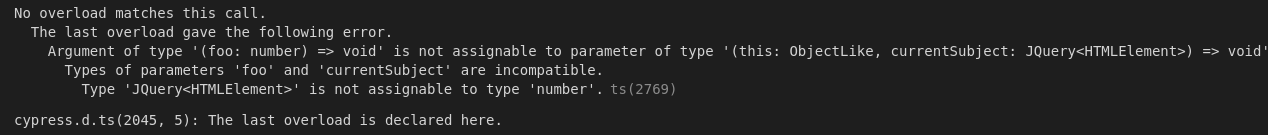 Then Function Parameters Only Expects For Jquery In Typescript · Issue