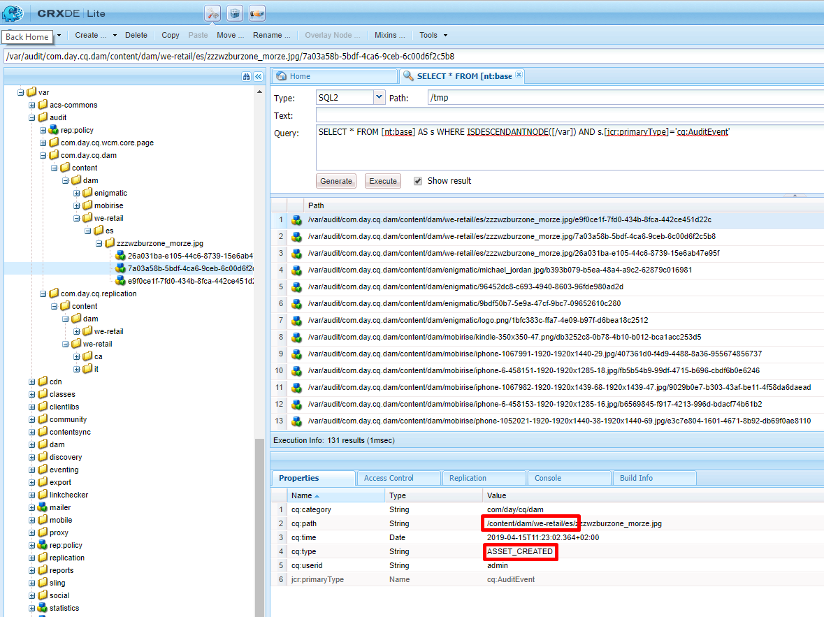 Audit Log Search does not work? · Issue #1834 · Adobe-Consulting-Services/acs-aem-commons · GitHub