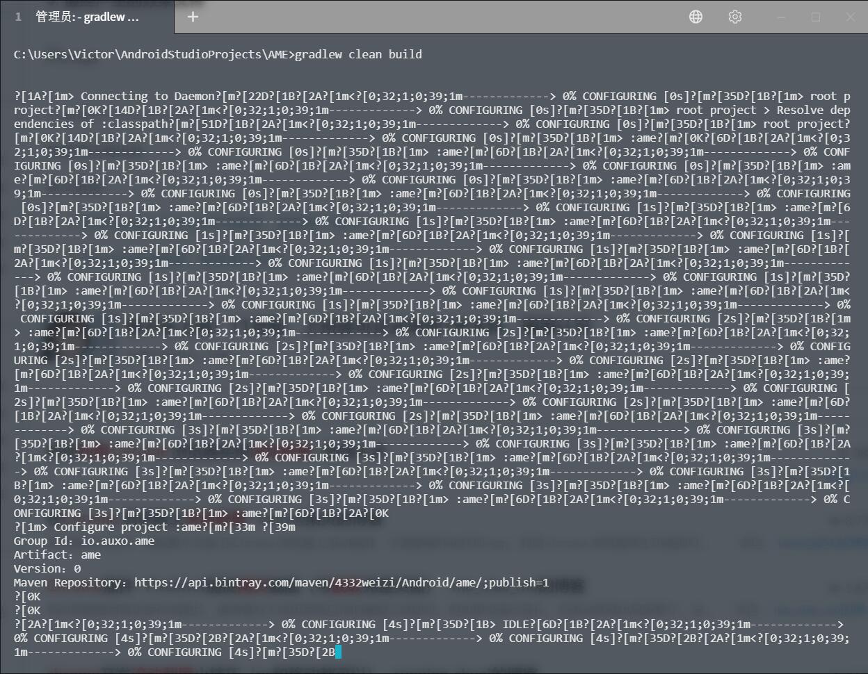 output unknown symbols when executing Gradle tasks · Issue #502 · Eugeny/tabby · GitHub