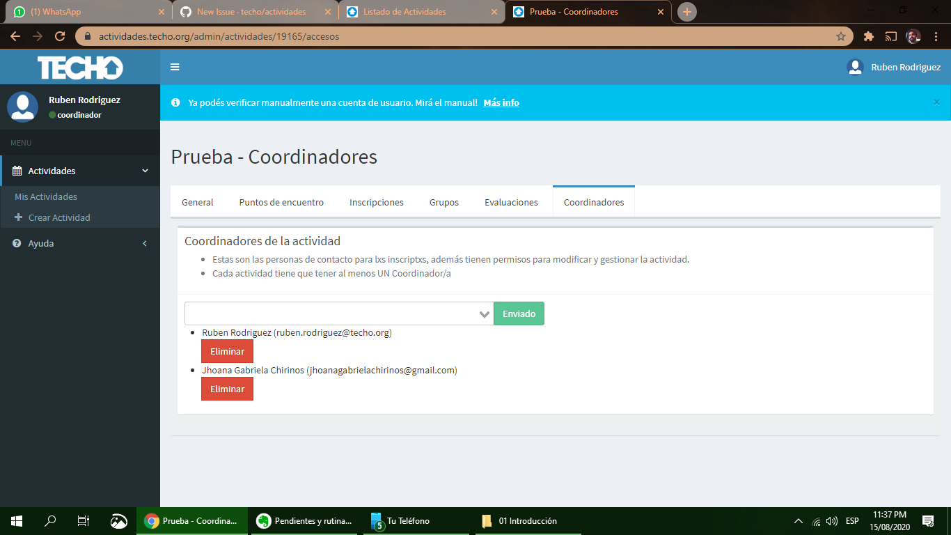 Confirmación al momento de eliminar coordinador de la actividad · Issue #598 · techo/actividades ...