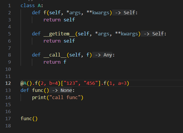 Wrong Color For Decorator Parameters When Chaining Calls · Issue 4666 · Microsoftpylance 