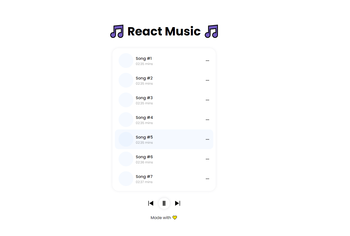 GitHub - langf00rd/react-music: Music player made with react ⚛️💛