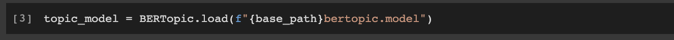 Can't load BERTopic model · Issue #883 · MaartenGr/BERTopic · GitHub