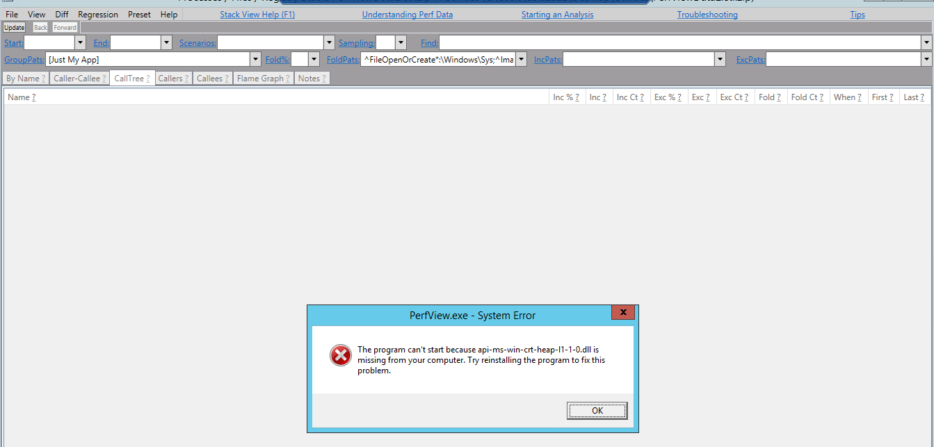 .dll not found when running Processes / Files/ Registry Stacks · Issue #1429 · microsoft ...