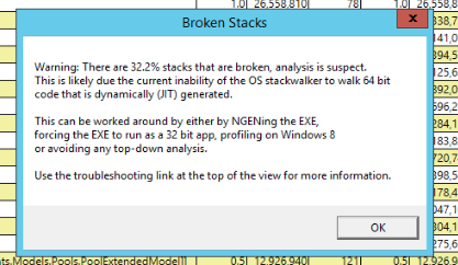Stacks broken, analysis is suspect · Issue #1431 · microsoft/perfview · GitHub