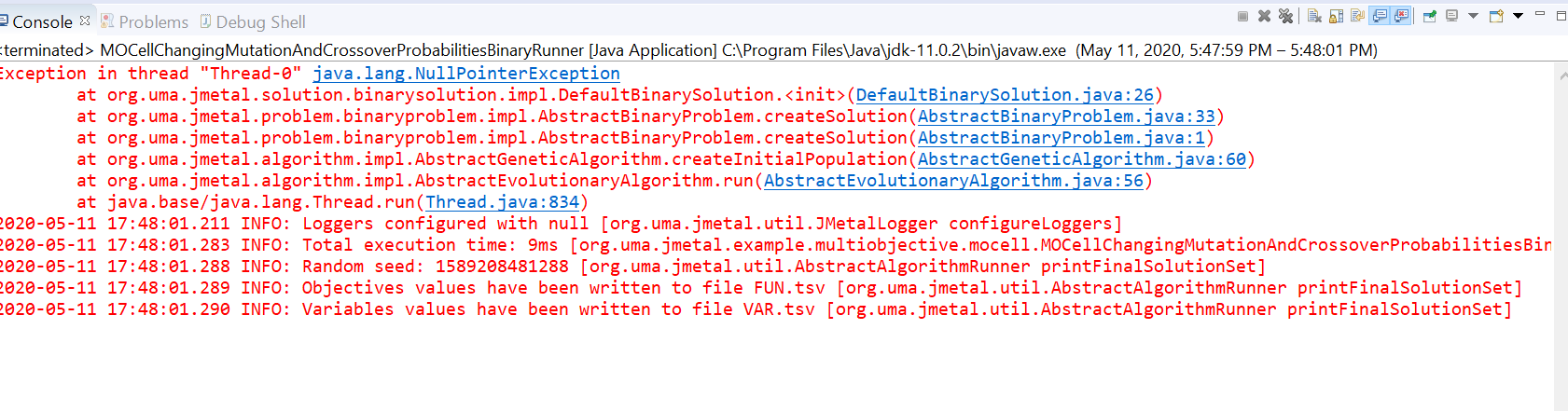 Change operators values at runtime · Issue #398 · jMetal/jMetal · GitHub