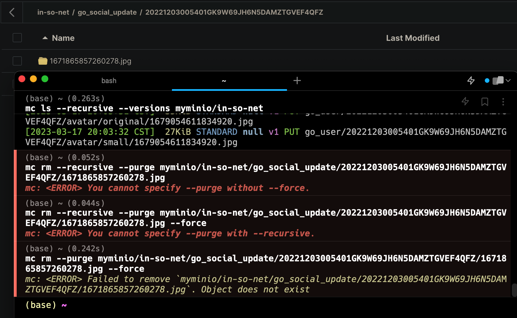 Unable to delete empty folder · Issue #16836 · minio/minio · GitHub