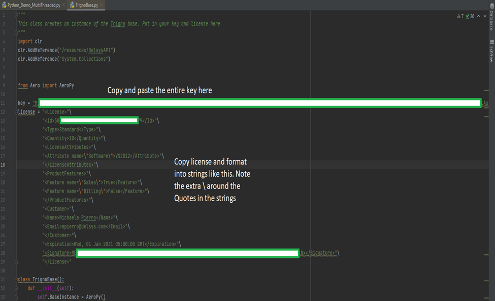 I got license.dll and key.dll but i don't know how to copy paste in /AeroPy/TrignoBase.py ...