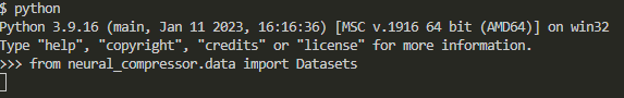 Failed to import neural compressor ( No response when import ) · Issue #646 · intel/neural ...
