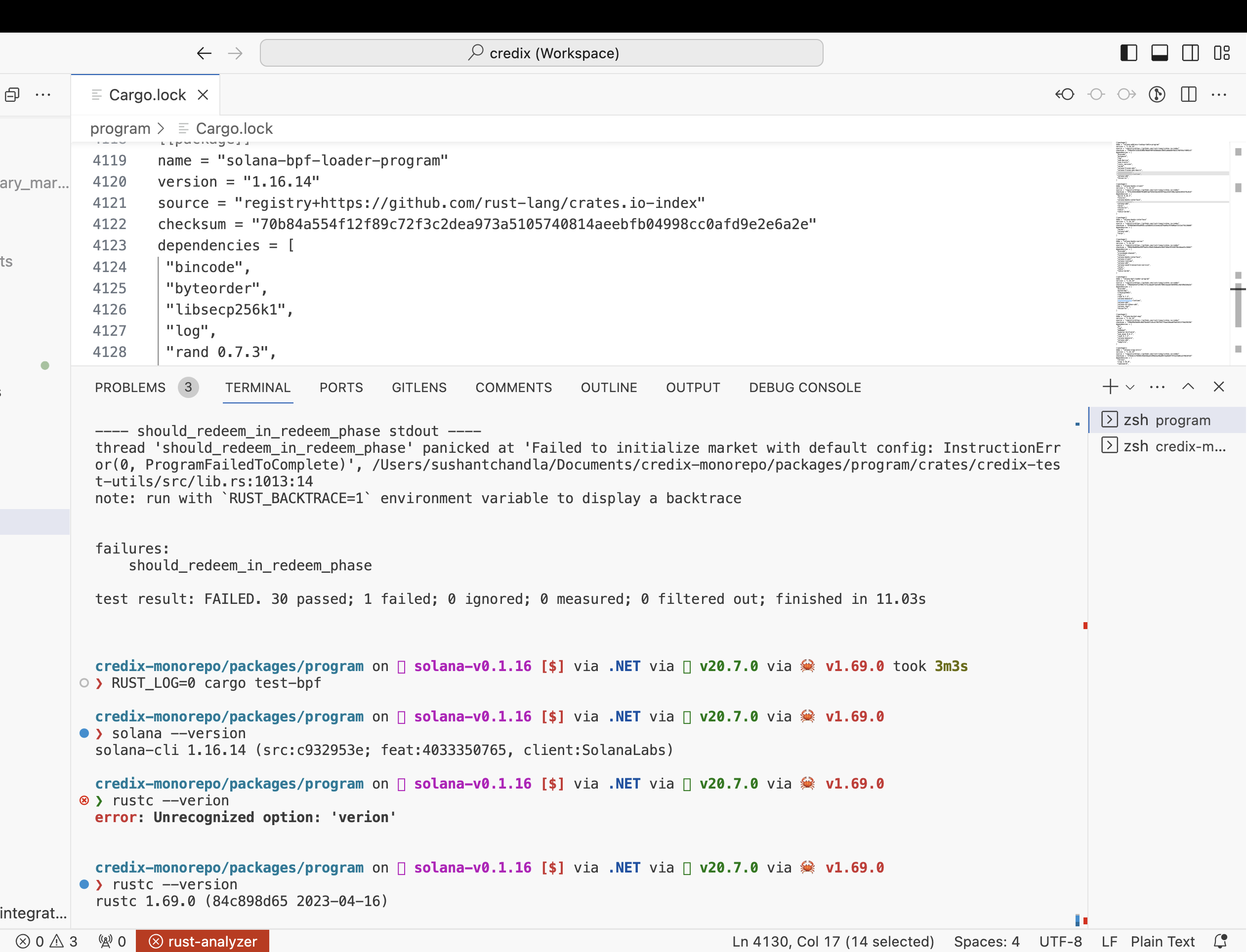 Solana Program Test Fails Randomly With The Error Programfailedtocomplete · Issue 33443