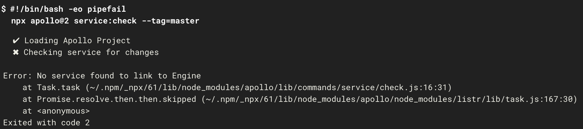 Provide warning when no apollo.config.js found · Issue #771 · apollographql/apollo-tooling · GitHub