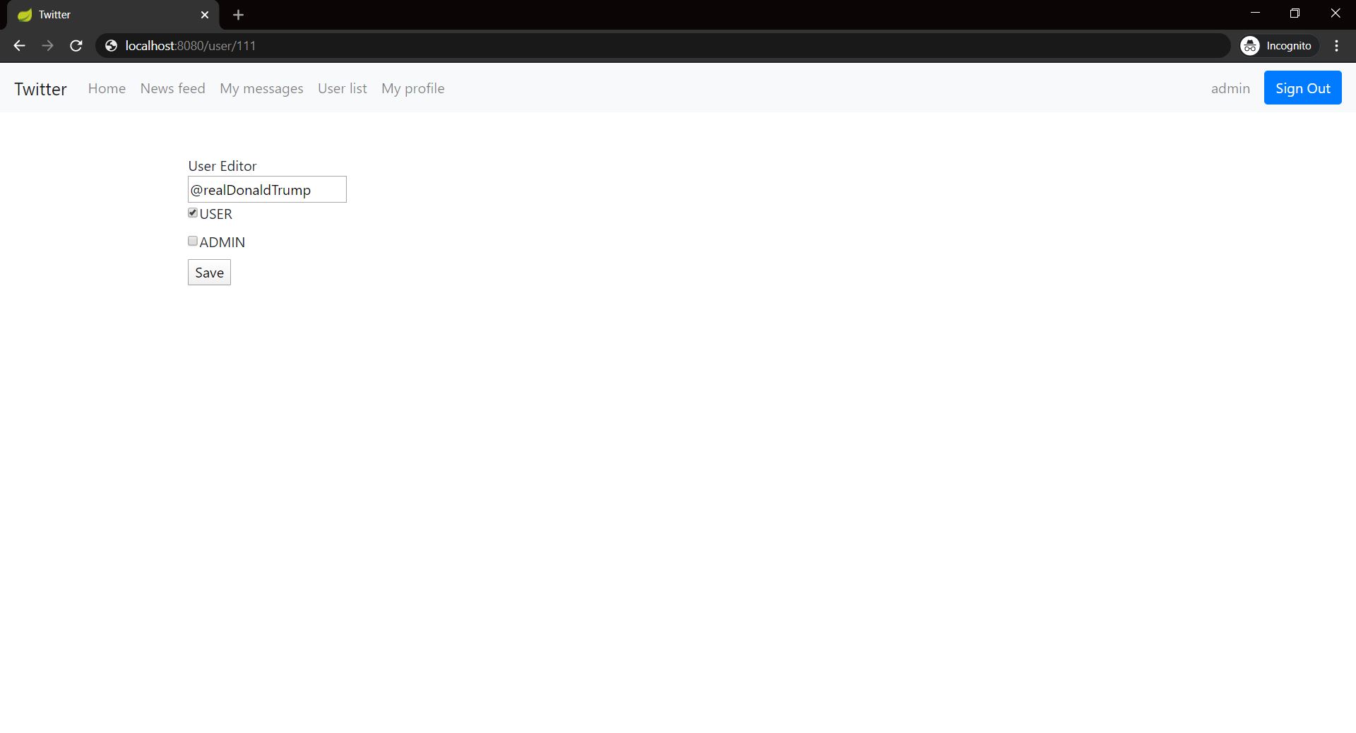 Github Vidarrson Twitterclone A Web Application That Is A Clone Of