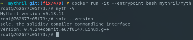 Mythril crashes with Unicode error on docker · Issue #479 · ConsenSysDiligence/mythril · GitHub