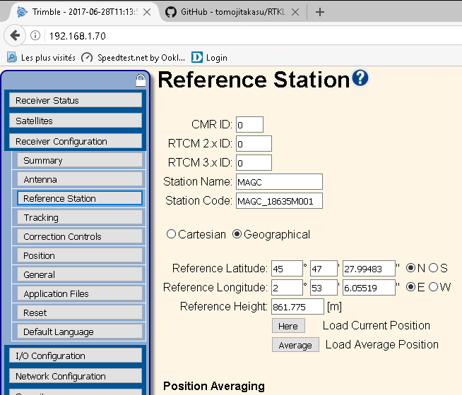 RTCM message 1006 and antenna height · Issue #312 · tomojitakasu/RTKLIB · GitHub