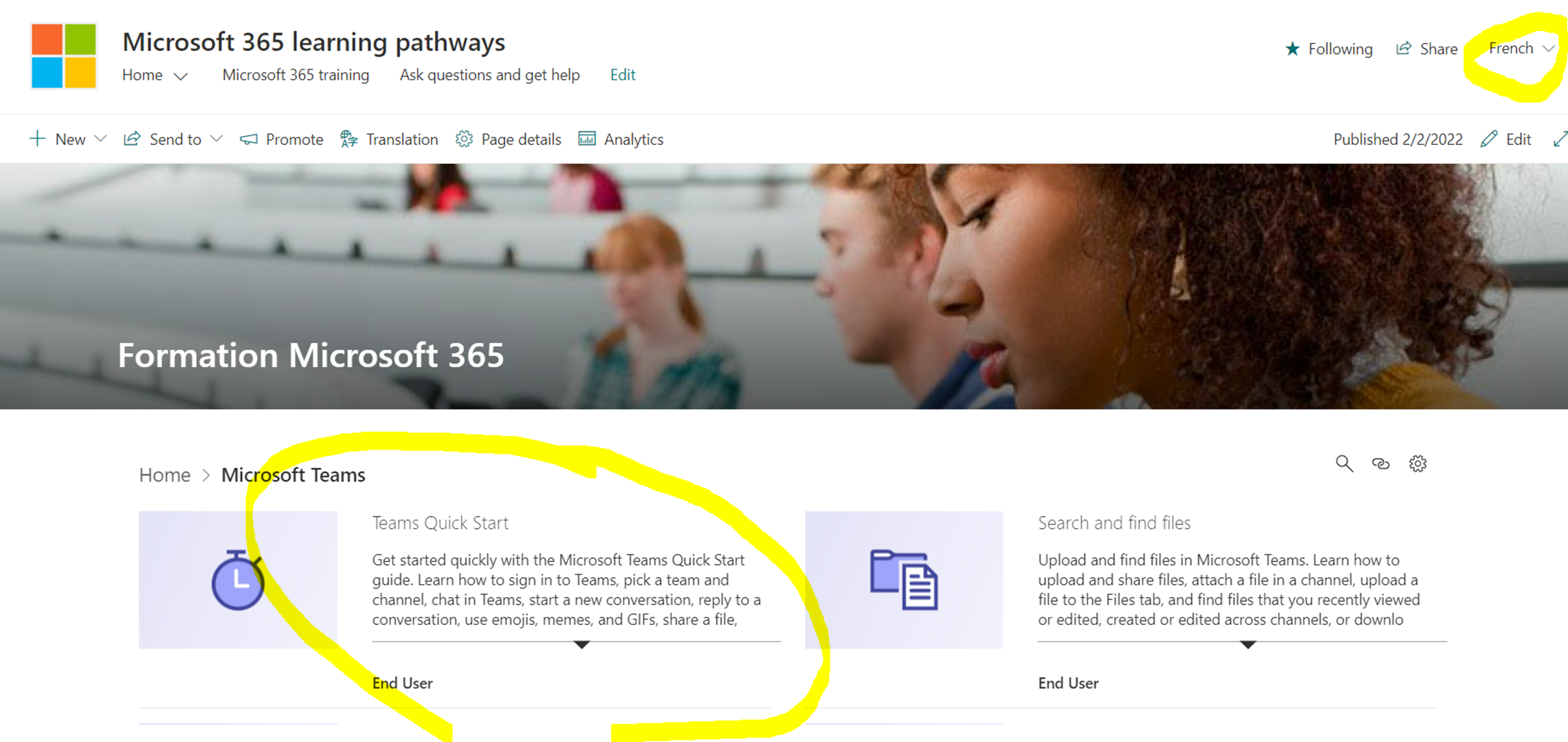 Language issue with Microsoft 365 learning pathways · Issue #634 · pnp/custom-learning-office ...