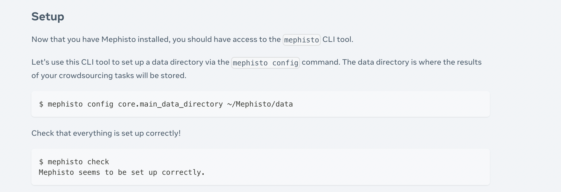Improve docs on setting up mephisto data directory · Issue #835 · facebookresearch/Mephisto · GitHub