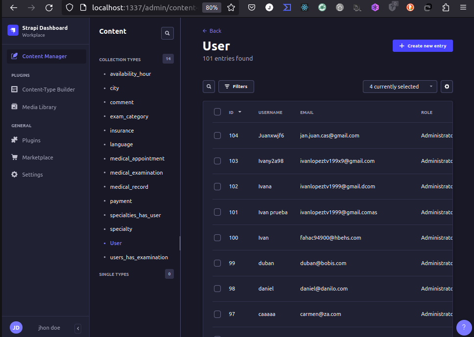 stapi connect to a DB, but doesn´t read anything · Issue #15668 · strapi/strapi · GitHub