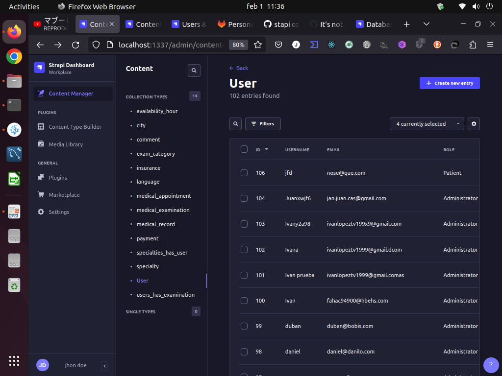 stapi connect to a DB, but doesn´t read anything · Issue #15668 · strapi/strapi · GitHub