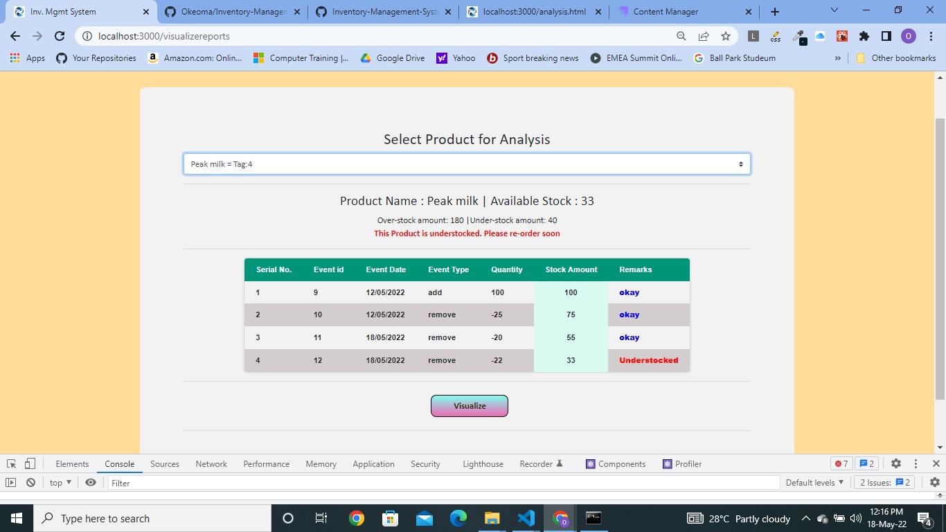 GitHub - Okeoma/Inventory-Management-System: A Web app wrtten with ...