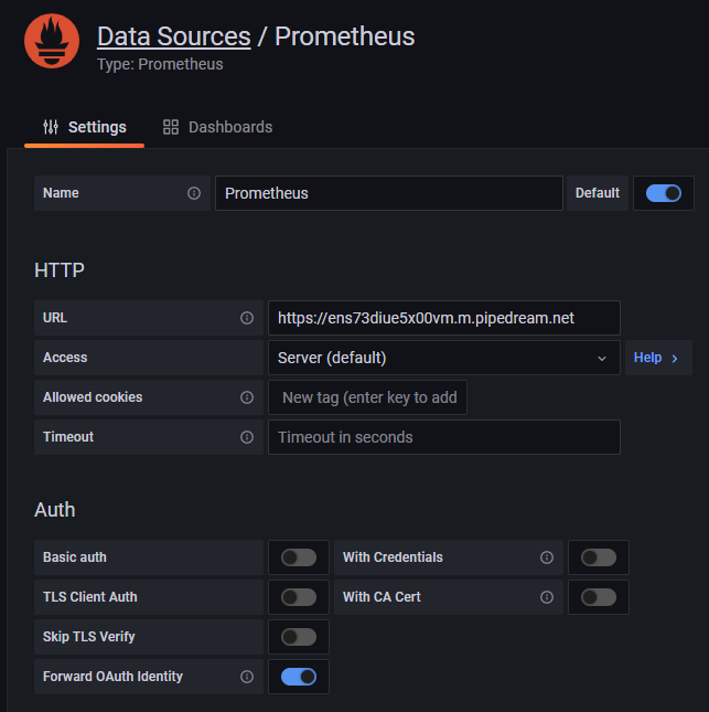 Prometheus No Authorization Header To Datasource With Oauthpassthru Enabled · Issue 43415