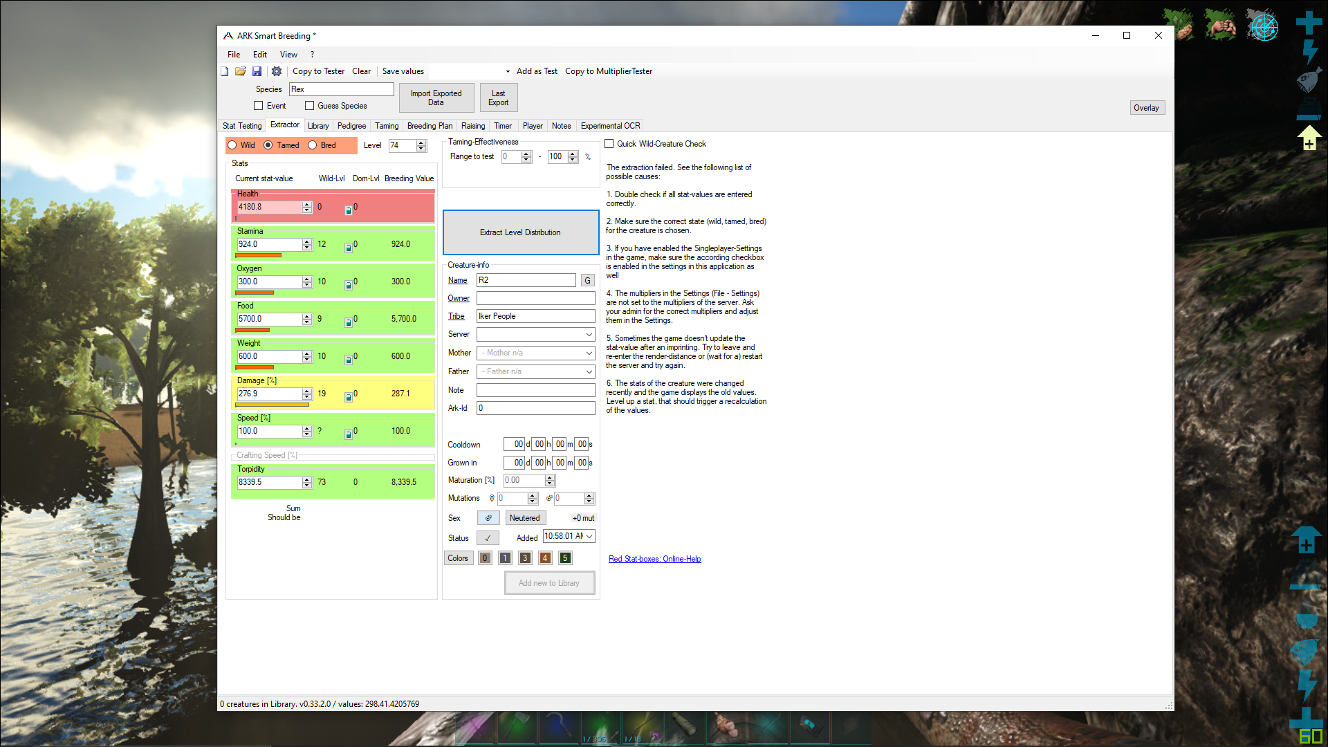 Extraction Not Working · Issue #955 · cadon/ARKStatsExtractor · GitHub
