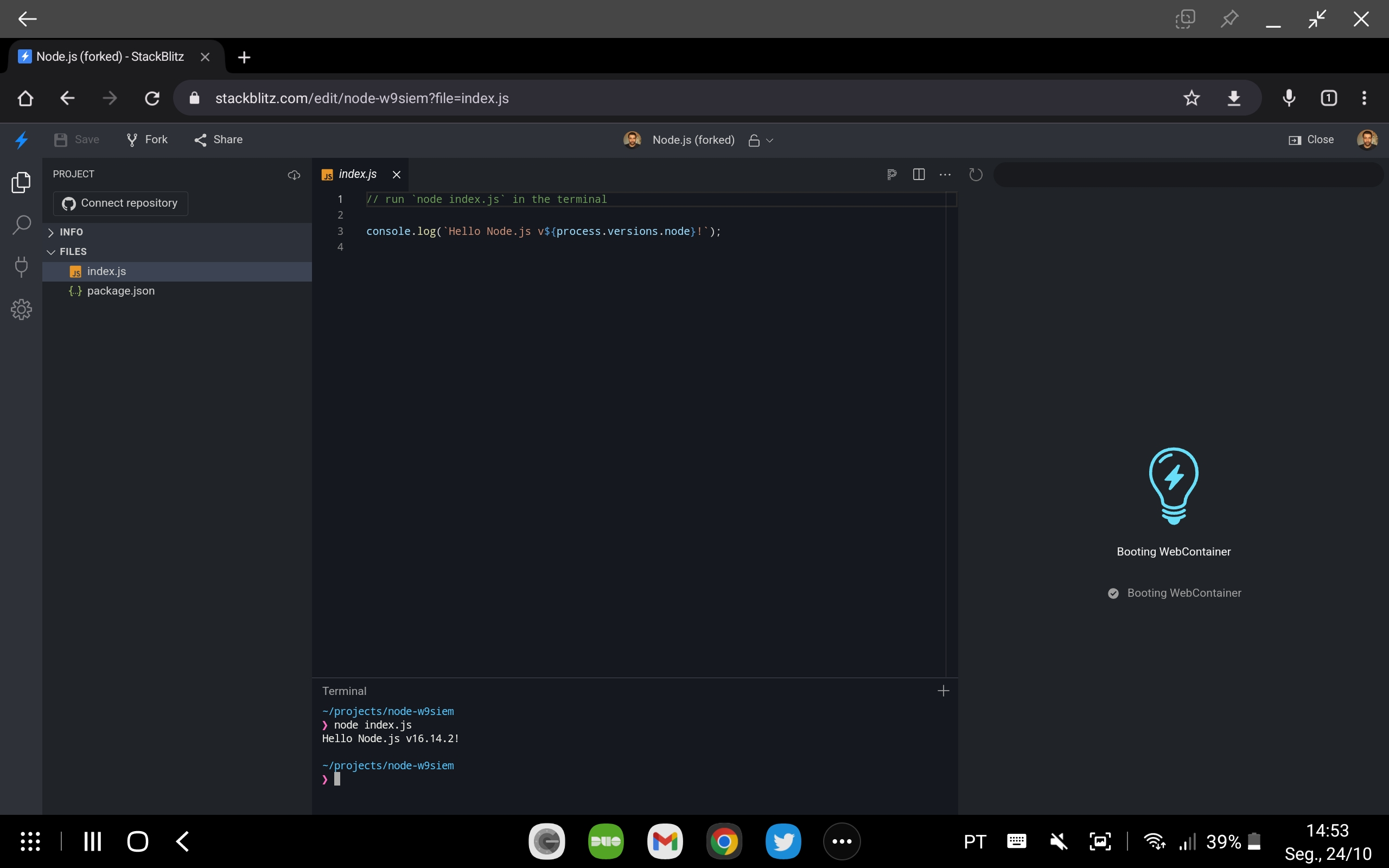 WebContainers not running on Chrome for Android · Issue #810 · stackblitz/webcontainer-core · GitHub