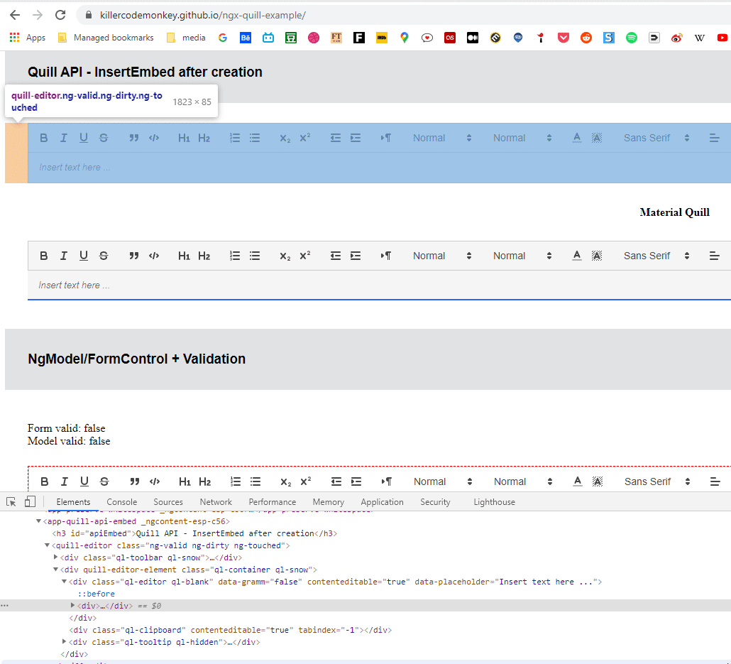 Extra div and br added before list · Issue #1186 · KillerCodeMonkey/ngx-quill · GitHub