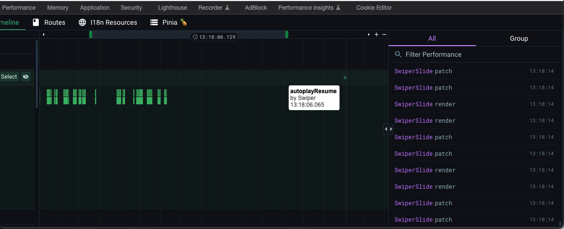 Vue Swiper (v9) triggers hundreds of events with 'autoplay' option · nolimits4web swiper ...