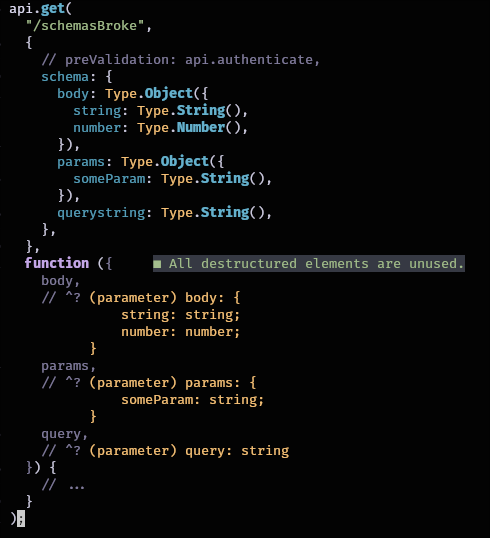 Hook breaks TypeBox type provider schema-based typing · Issue #329 ... Hook breaks TypeBox type provider schema-based typing · Issue #329 ...