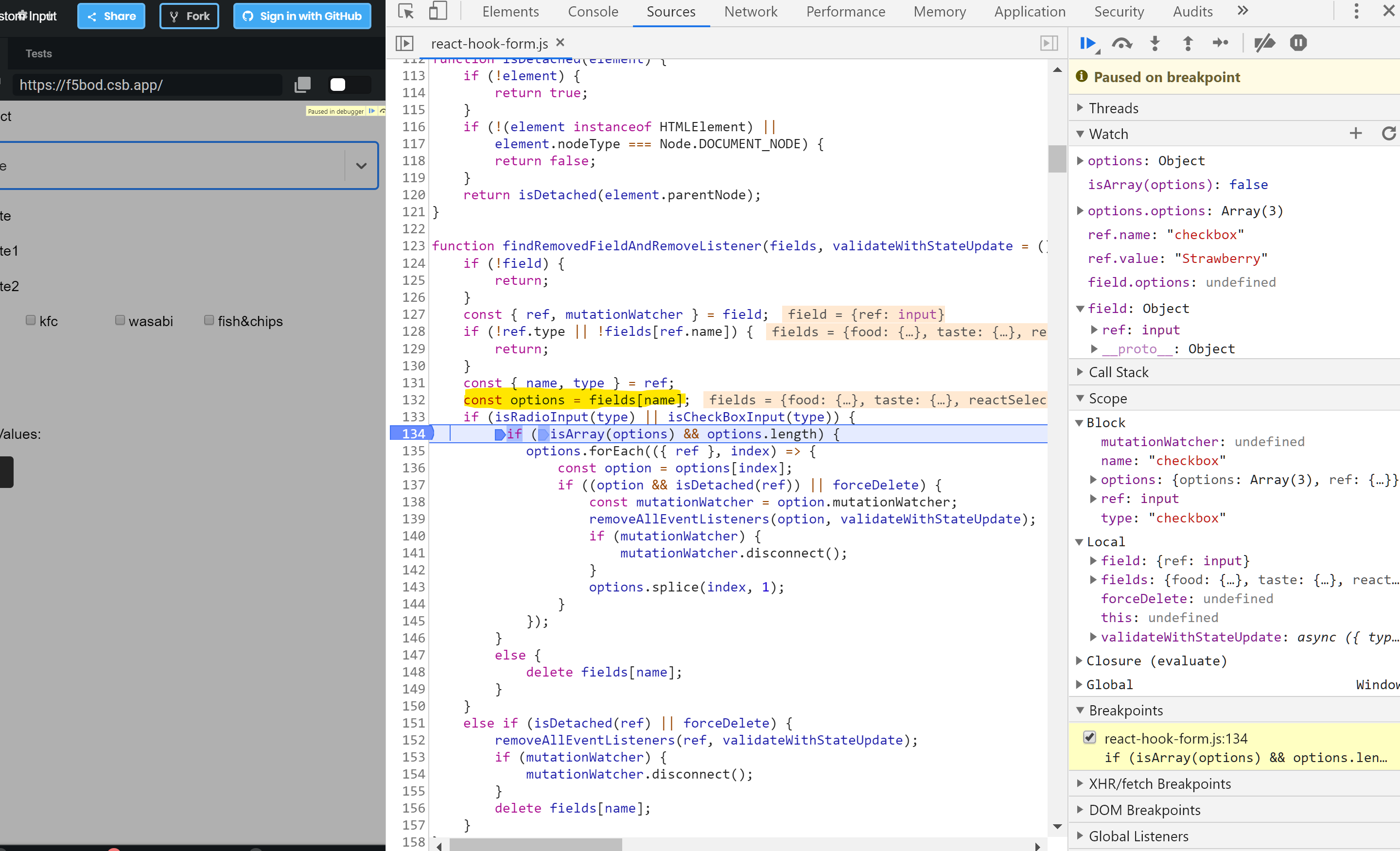 Dynamic Checkboxes With Same Name Are Not Having The Event Handlers Registered · Issue 653
