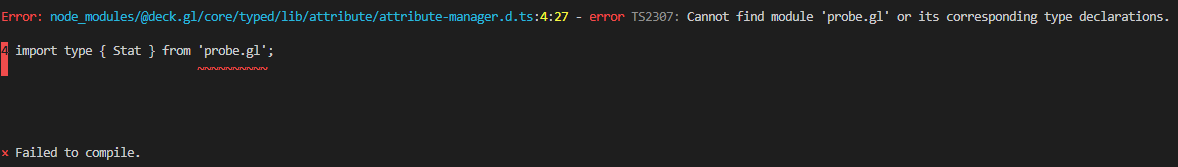 [Bug] Error for probe.gl in @deck.gl/core v8.8.25 · Issue #7683 · visgl/deck.gl · GitHub