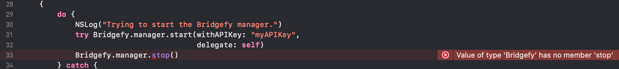 Bridgefy.manager.stop() Does Not Exist · Issue #14 · bridgefy/sdk-ios-beta · GitHub